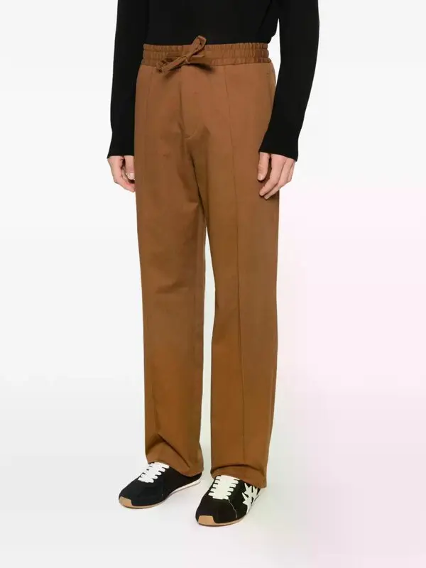 Valentino Garavani Drawstring Panelled Trousers - Brown