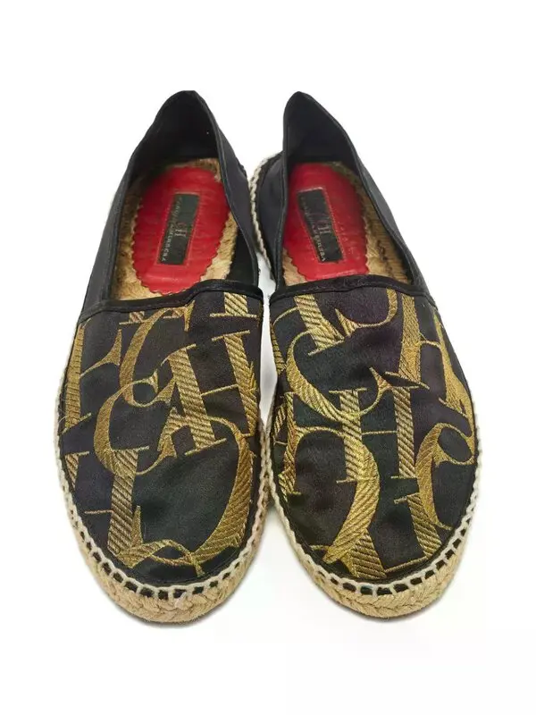 Carolina Herrera Satin Pattern Espadrilles
