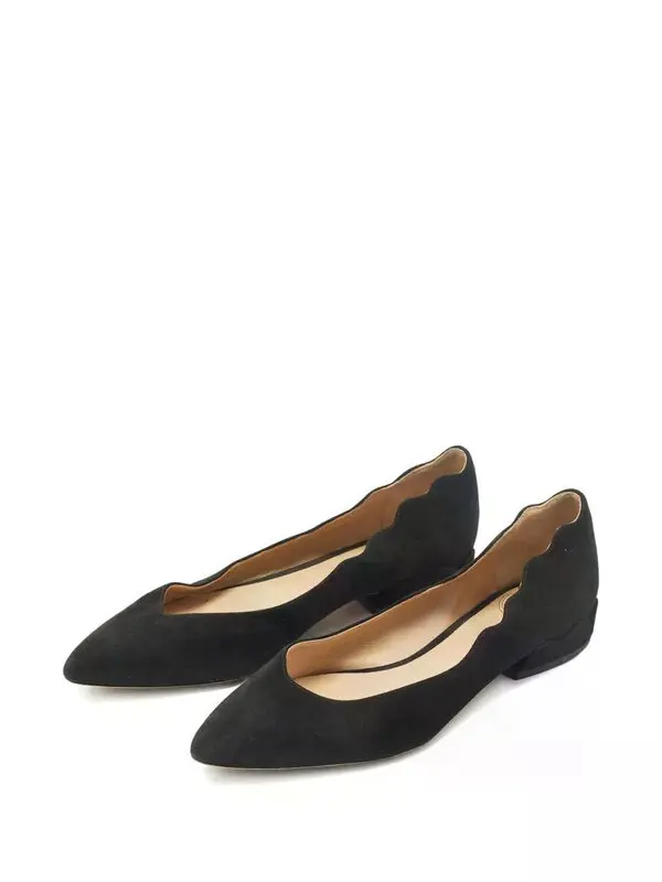 Chloé Laurena Suede Flat Pumps