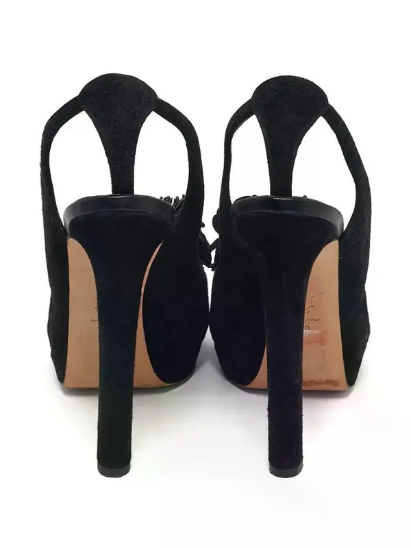 Alexander McQueen Floral Detail Slingback Sandals