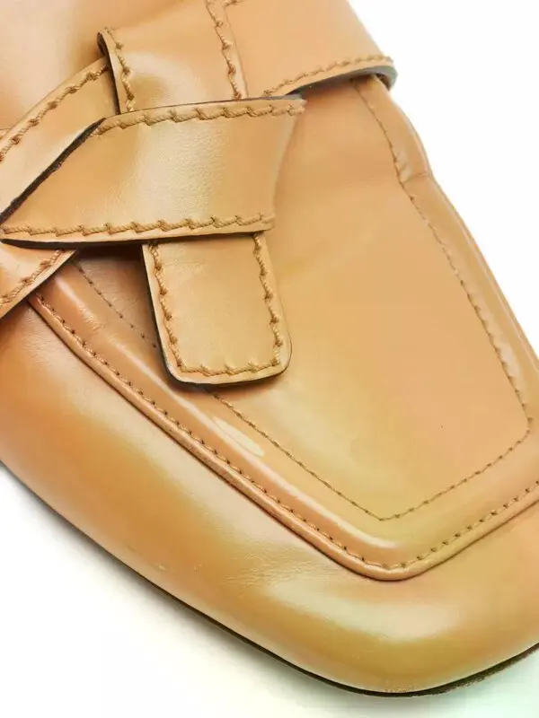 Loewe Gate Knot Leather Mules