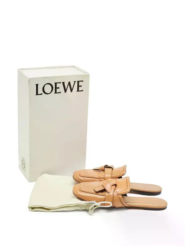 Loewe Gate Knot Leather Mules