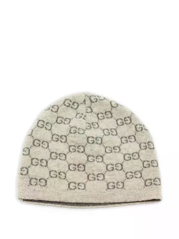 Gucci Gg Cashmere Beanie - Neutrals