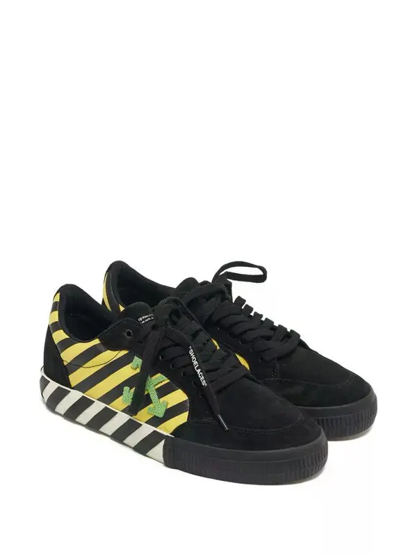 Off-White Suede Striped Sneakers
