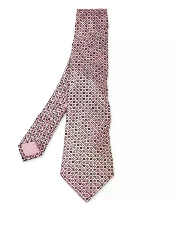Brioni Floral-pattern Tie - Pink