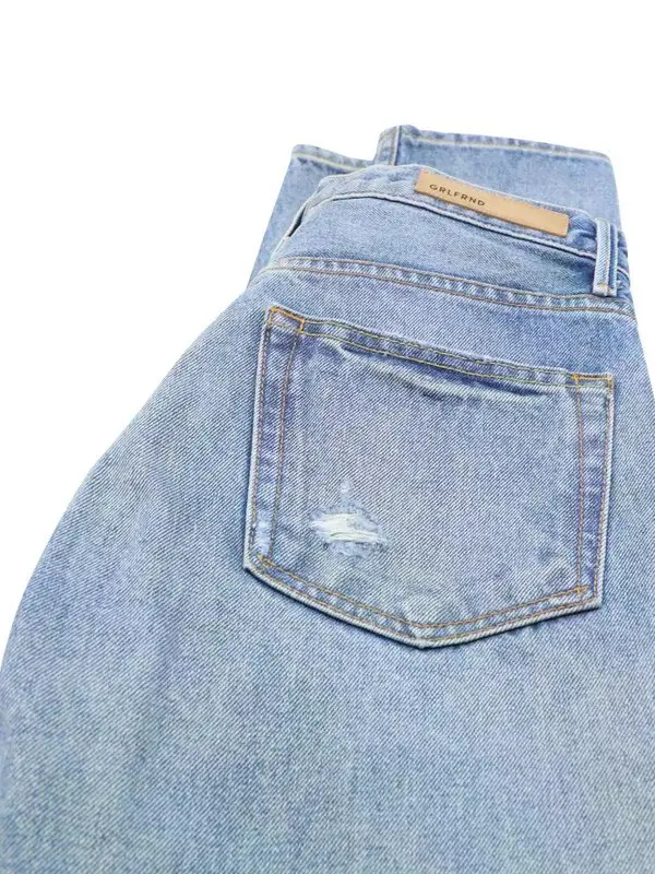 GRLFRND Straight Leg High-rise Jeans