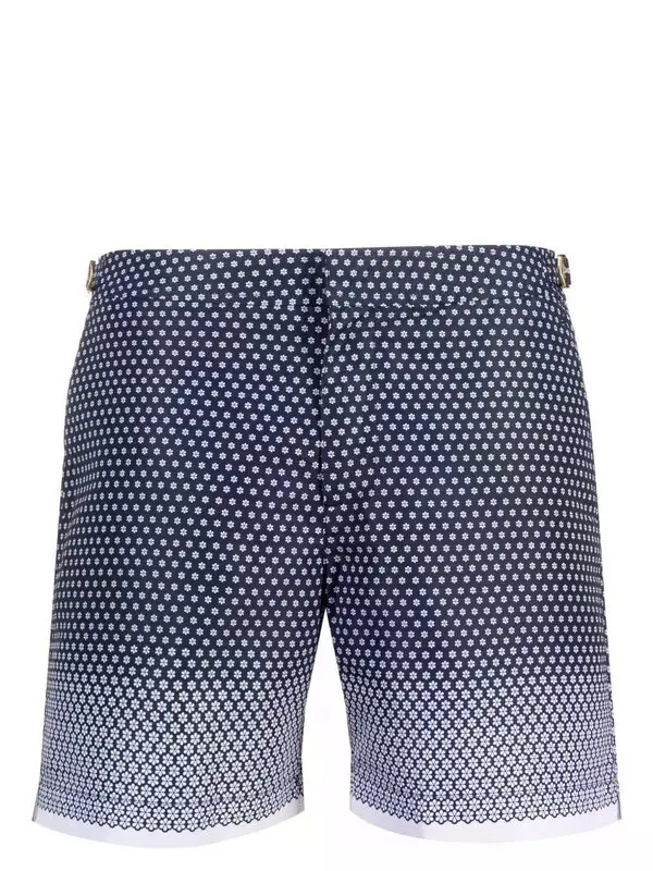 Orlebar Brown Ombré Floral-print Swim Shorts - Blue