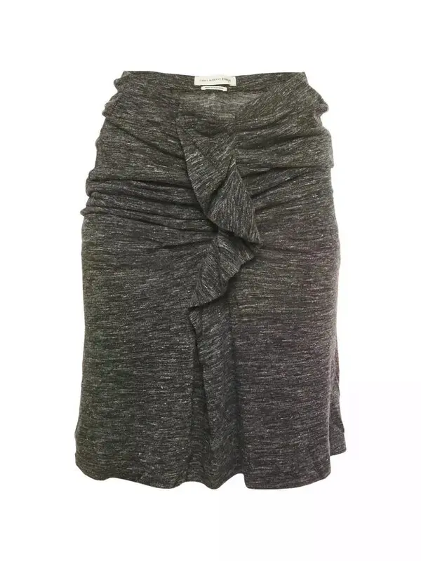 MARANT ETOILE Gathered Ruffled Mini Skirt