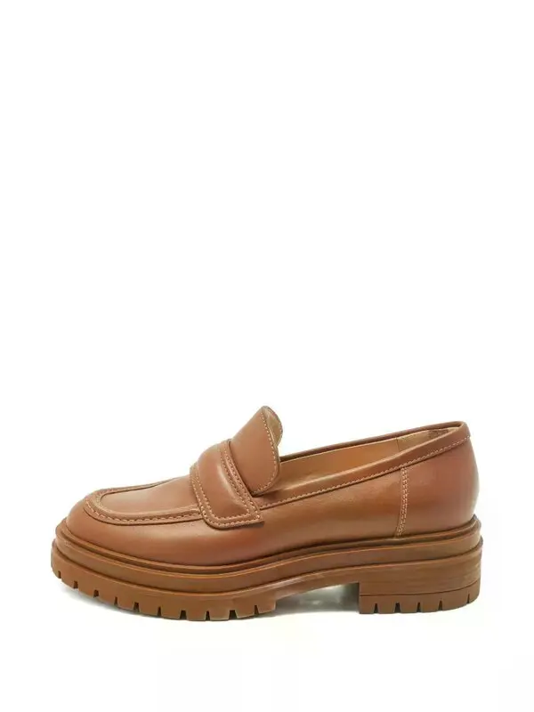 GIANVITO ROSSI Argo Leather Loafers
