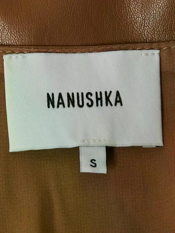 Nanushka Faux-leather Button-fastening Skirt