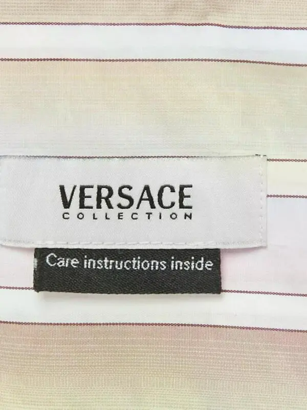 Versace Striped Cotton Shirt