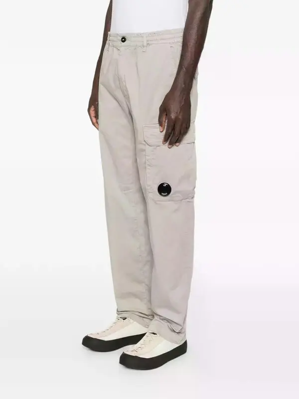 C.P. COMPANY Lens-detail Cargo-pocket Trousers - Grey