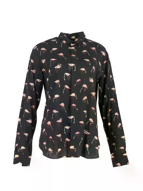 Saint Laurent Flamingo-print Shirt