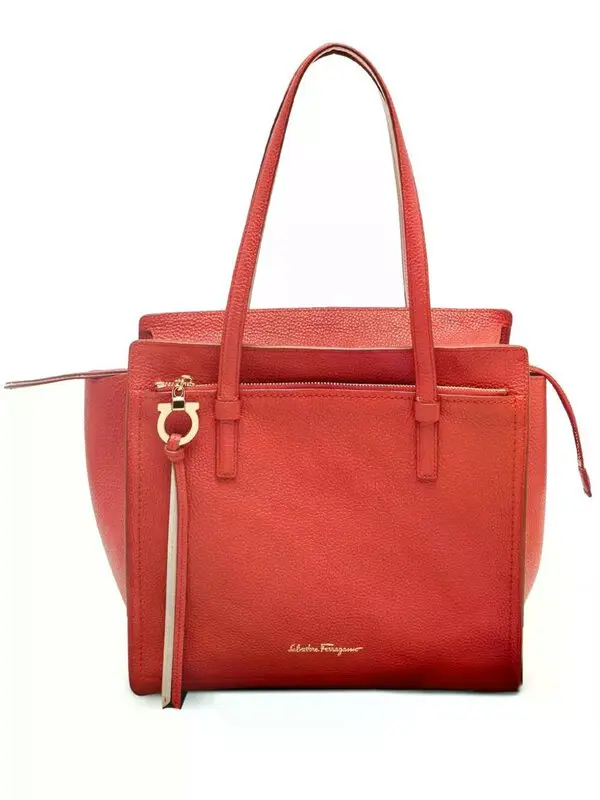 FERRAGAMO Amy Leather Tote Bag