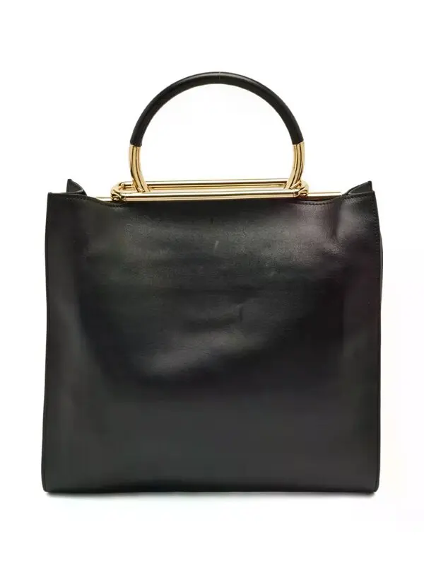 FERRAGAMO Frame Leather Tote Bag