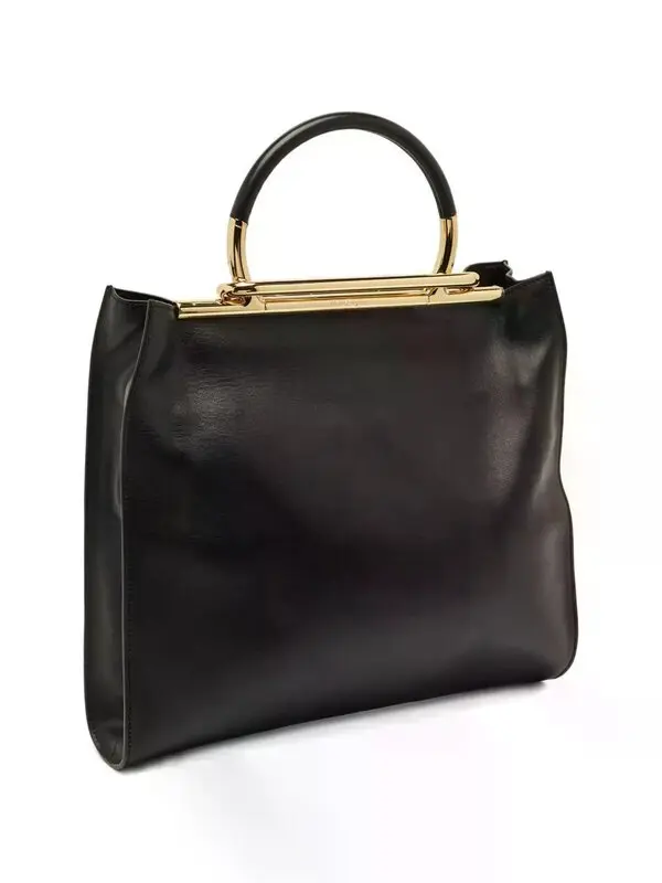 FERRAGAMO Frame Leather Tote Bag