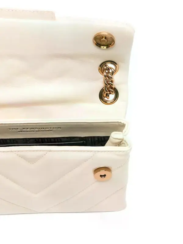 Kurt Geiger Mini Kensington Patent Leather Shoulder Bag - Neutrals