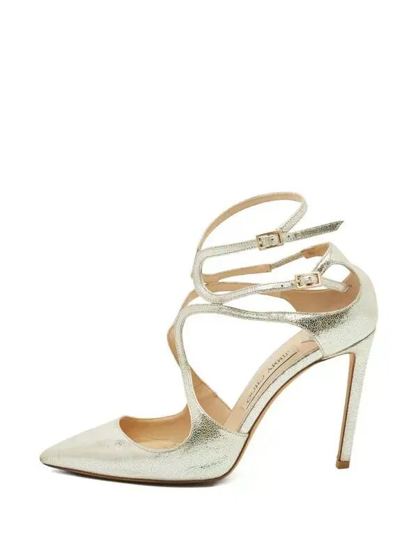 JIMMY CHOO Lancer Leather Straps Pumps