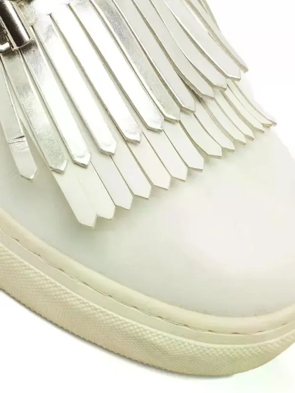 TOD'S Fringed Leather Sneakers
