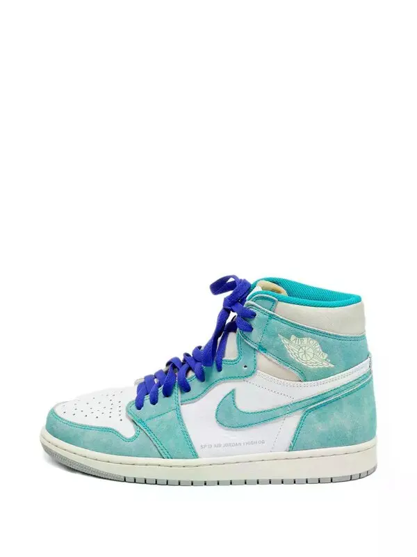 JORDAN High-top Leather Sneakers - Blue