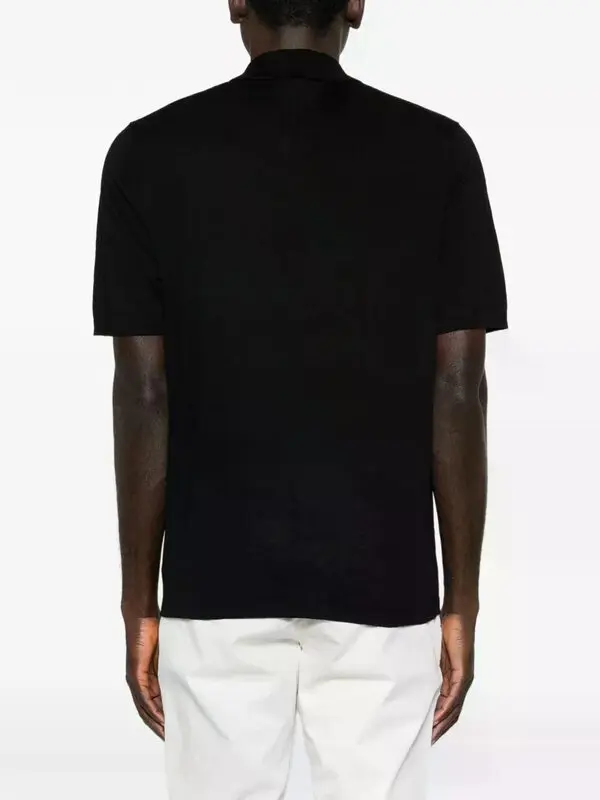 SAMSOE SAMSOE Buttoned Polo Shirt - Black