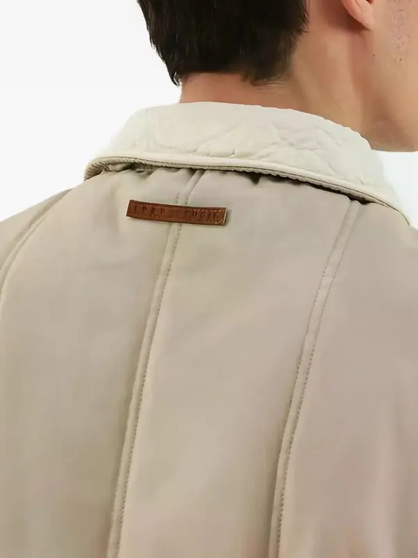 1989 STUDIO Quilted Jacket With Shearling Collar - Neutrals
