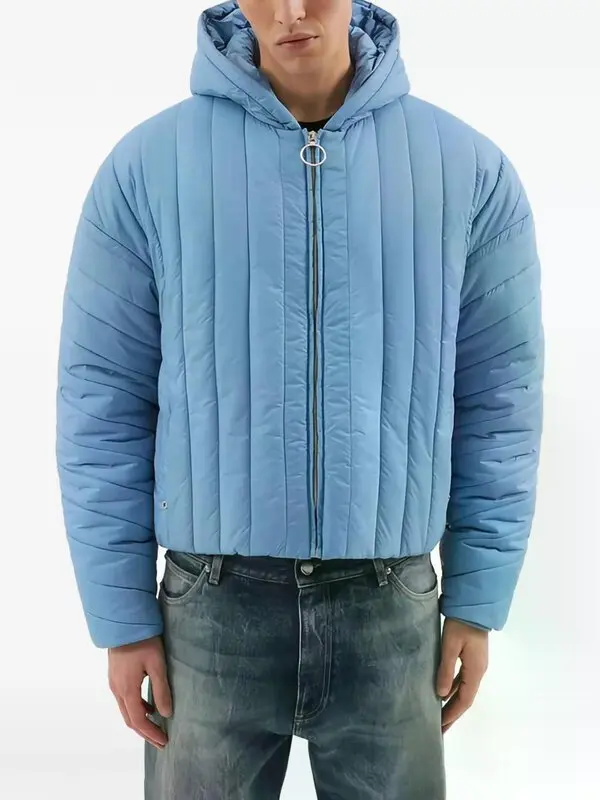 1989 STUDIO Hooded Quilted Jacket - Blue