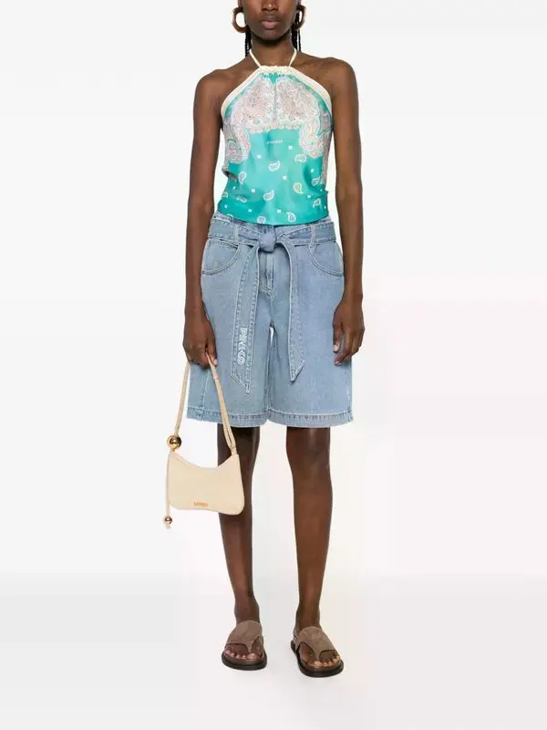 Pinko Paisley Print Halterneck Top