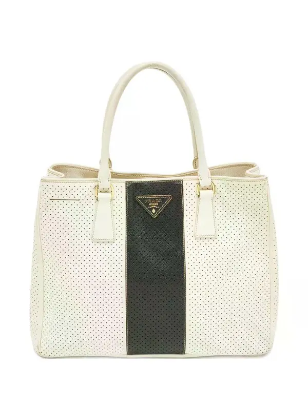 Prada Gardener's Perforated Leather Tote Bag