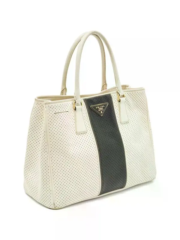 Prada Gardener's Perforated Leather Tote Bag