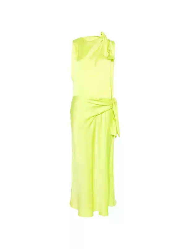 MSGM Knotted Midi Dress