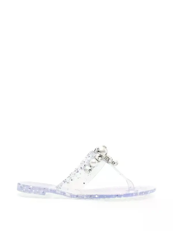 Casadei Embellished Sandals - White