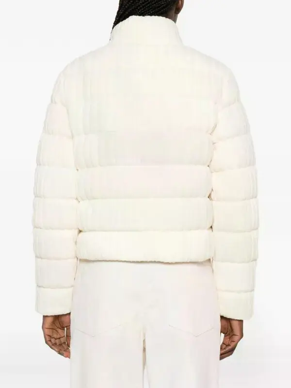 Moncler Knitted Zip-up Puffer Jacket