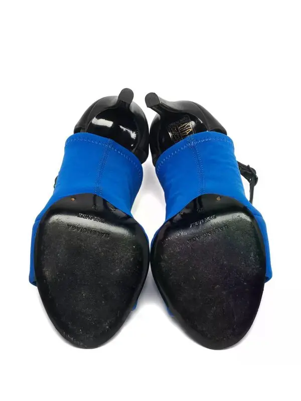 Balenciaga Glove Ankle-strap Leather Stiletto Sandals