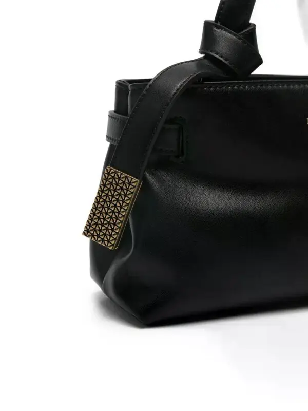 Emporio Armani Knot Detail Handle Tote Bag - Black