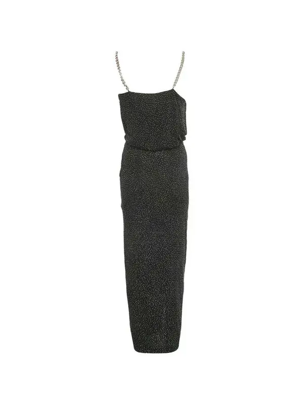 Balmain Chain Strap Studded Midi Dress
