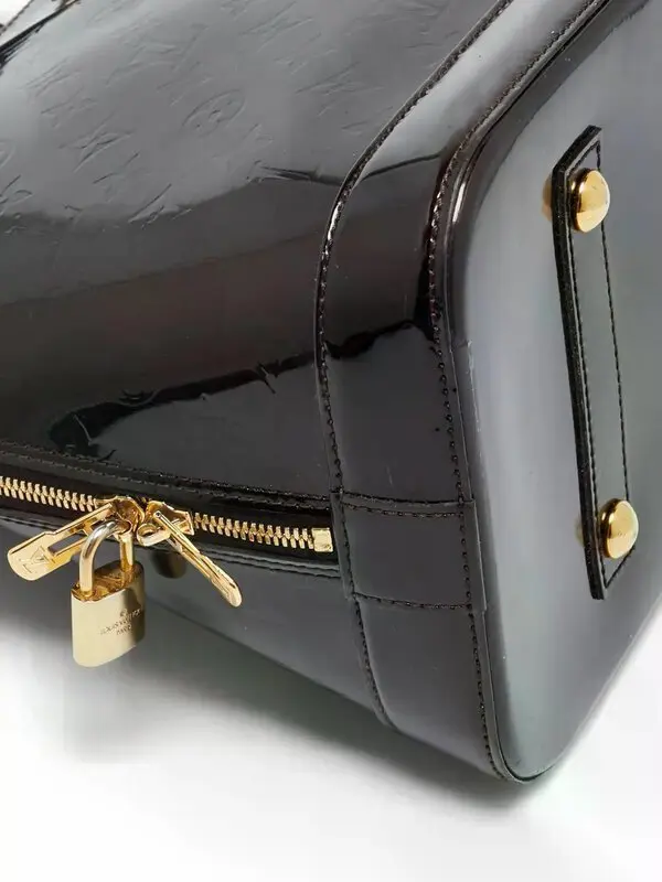 LOUIS VUITTON Alma Gm Leather Tote Bag - Brown