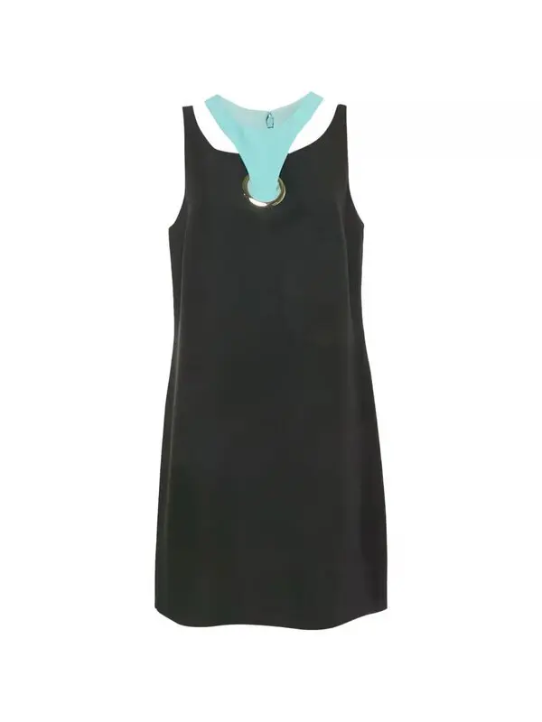 Versace Cut-out Silk Dress