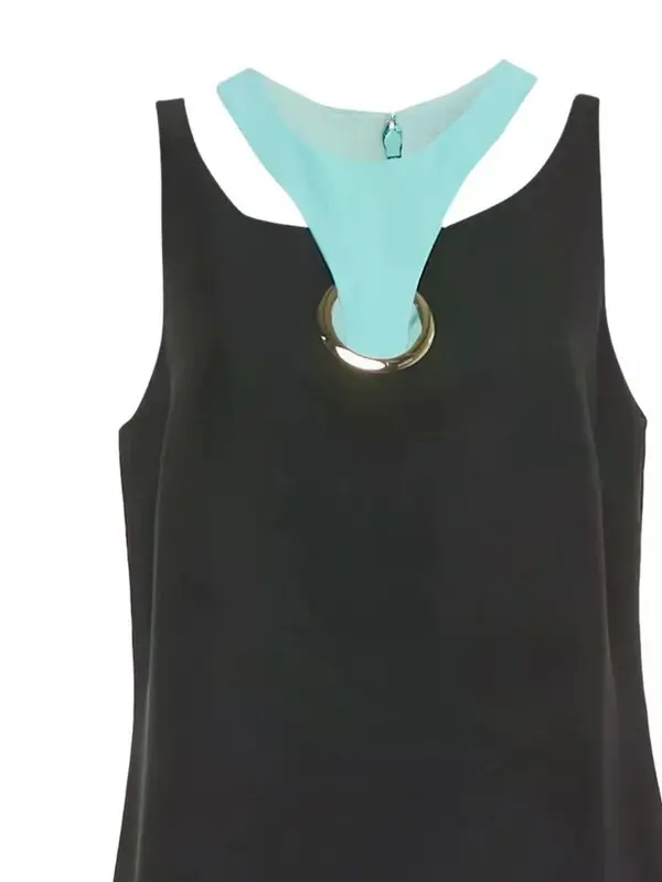 Versace Cut-out Silk Dress