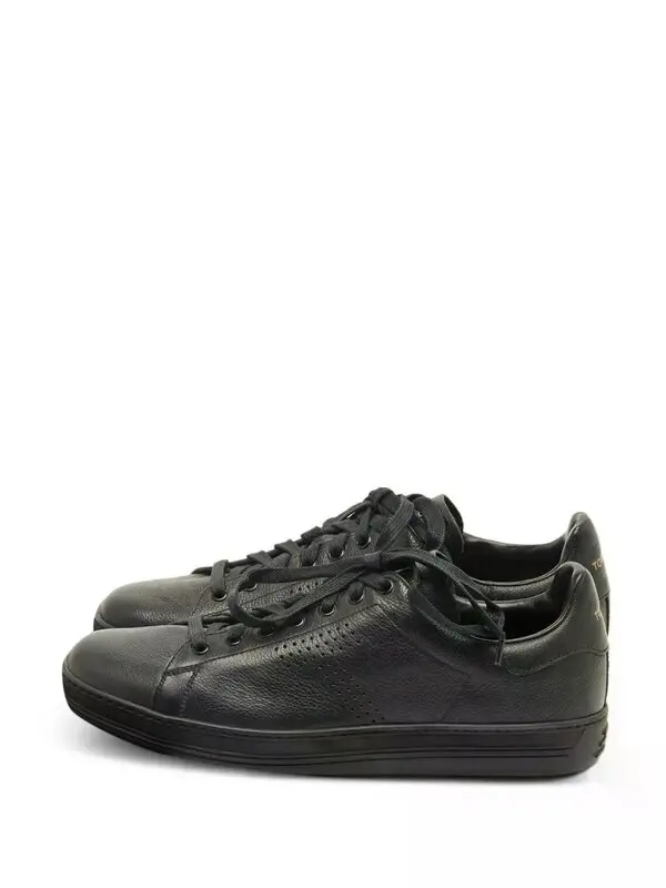 TOM FORD Leather Lace-up Sneakers