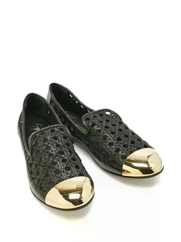 GIUSEPPE ZANOTTI Leather Cap-toe Loafers