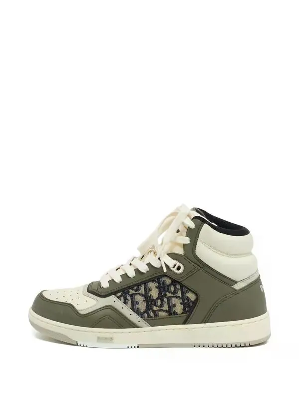 Dior Oblique Lace-up Sneakers - Green
