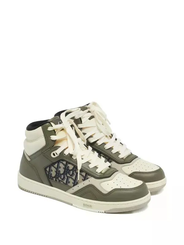 Dior Oblique Lace-up Sneakers - Green