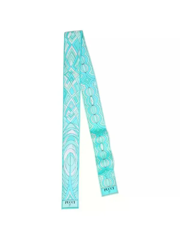 Emilio Pucci Printed Scarf - Blue