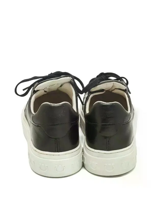 FERRAGAMO Leather Lace-up Sneakers