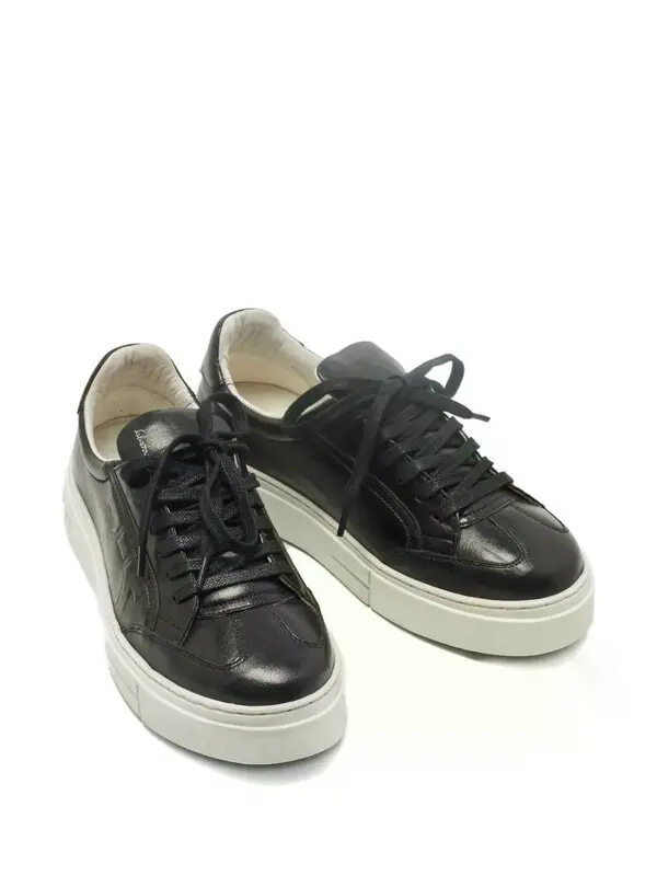 FERRAGAMO Leather Lace-up Sneakers