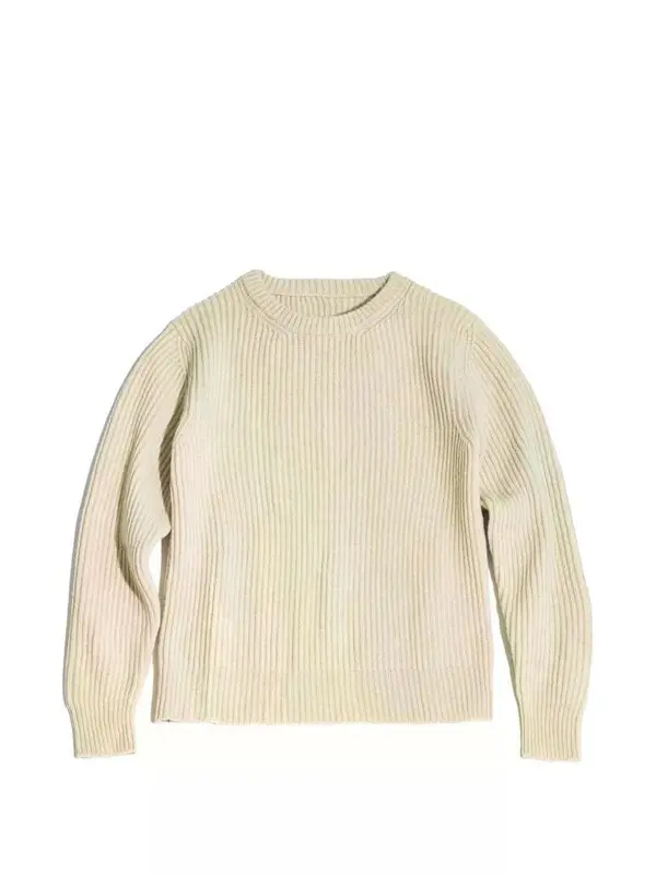 FORTELA Alberto Ribbed Crew-neck Sweater - Neutrals