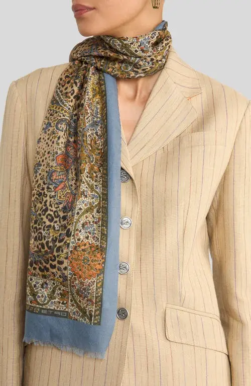 Etro Tosca Cashmere - Printed Brown Base