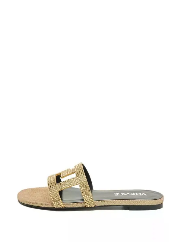 Versace Greca Embellished Sandals