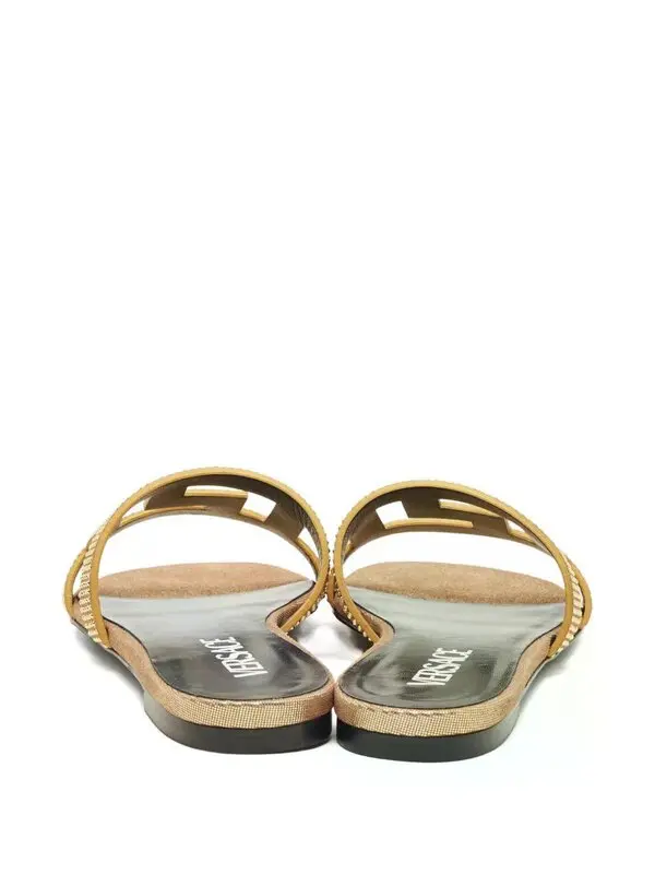 Versace Greca Embellished Sandals